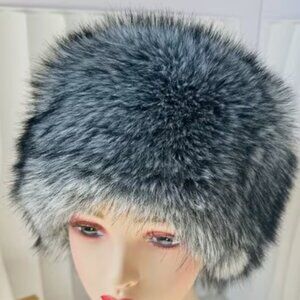Accessories | Drops Soon Black White Russian Faux Fox Fur Hat Back In ...
